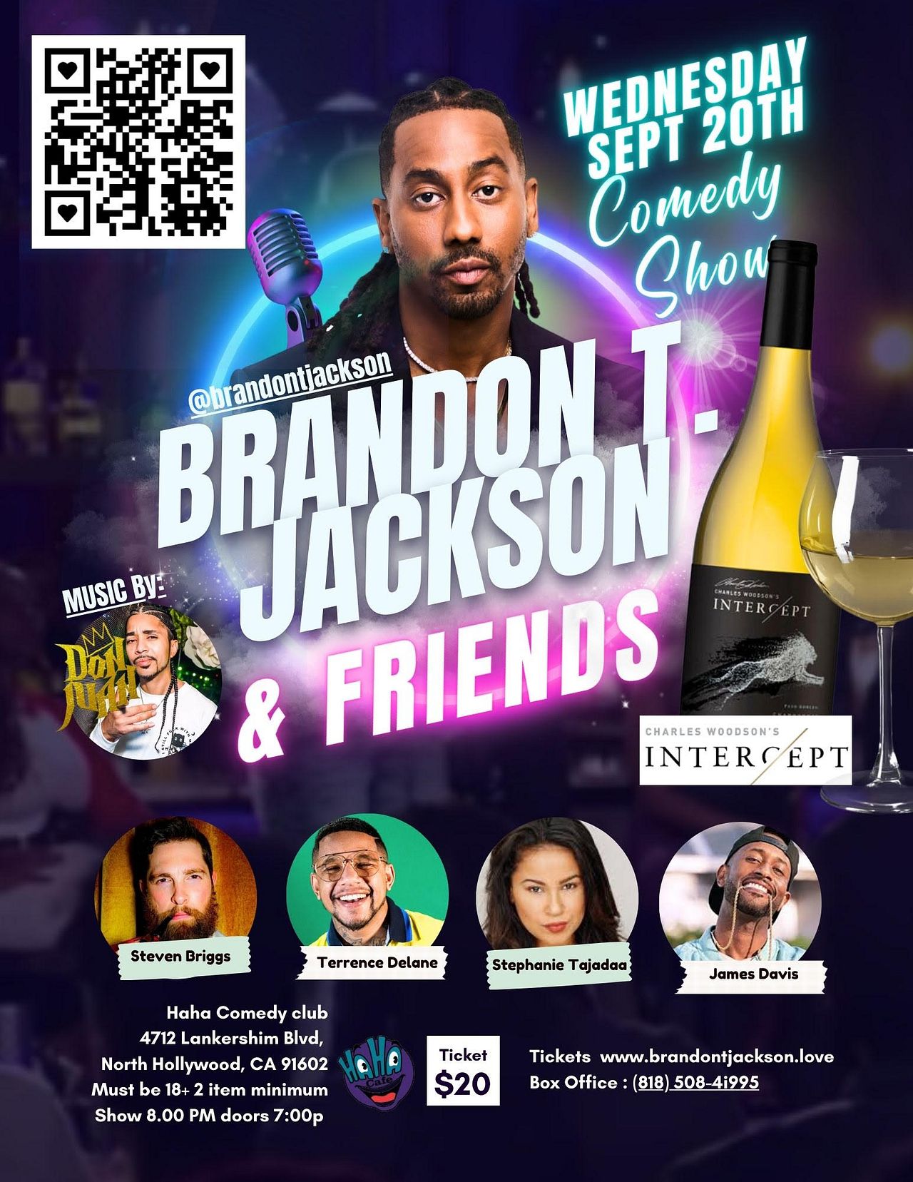 Brandon T. Jackson & Friends Tickets at Ha Ha Comedy Club in Los ...