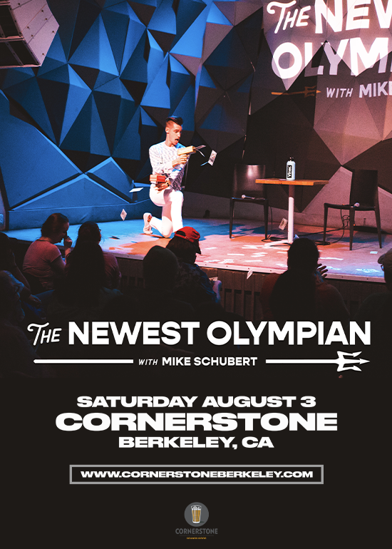 The Newest Olympian Live Show | Fully Seated Tickets at Cornerstone in ...