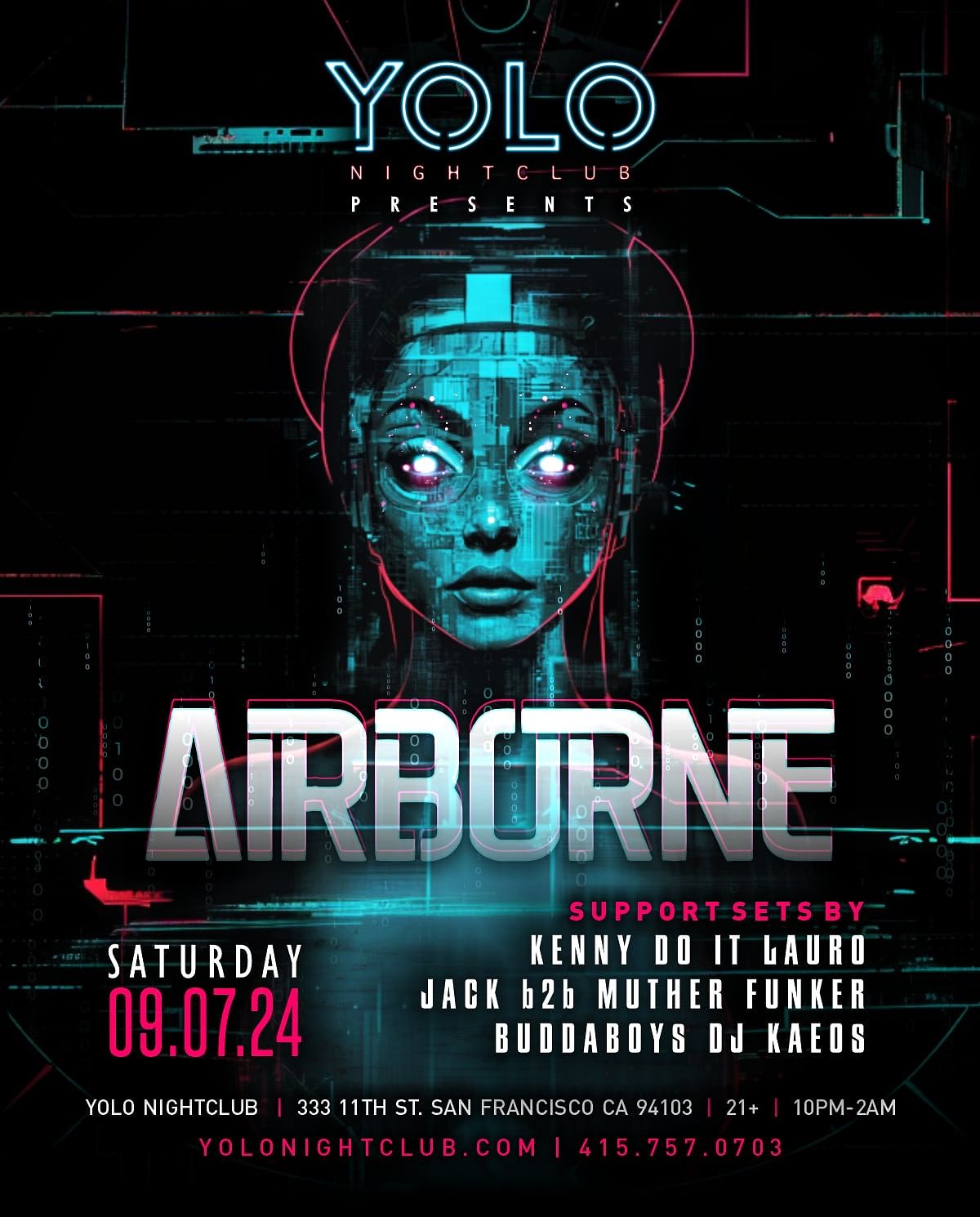 AIRBORNE Tickets at YOLO Nightclub in SF by YOLO Nightclub | Tixr