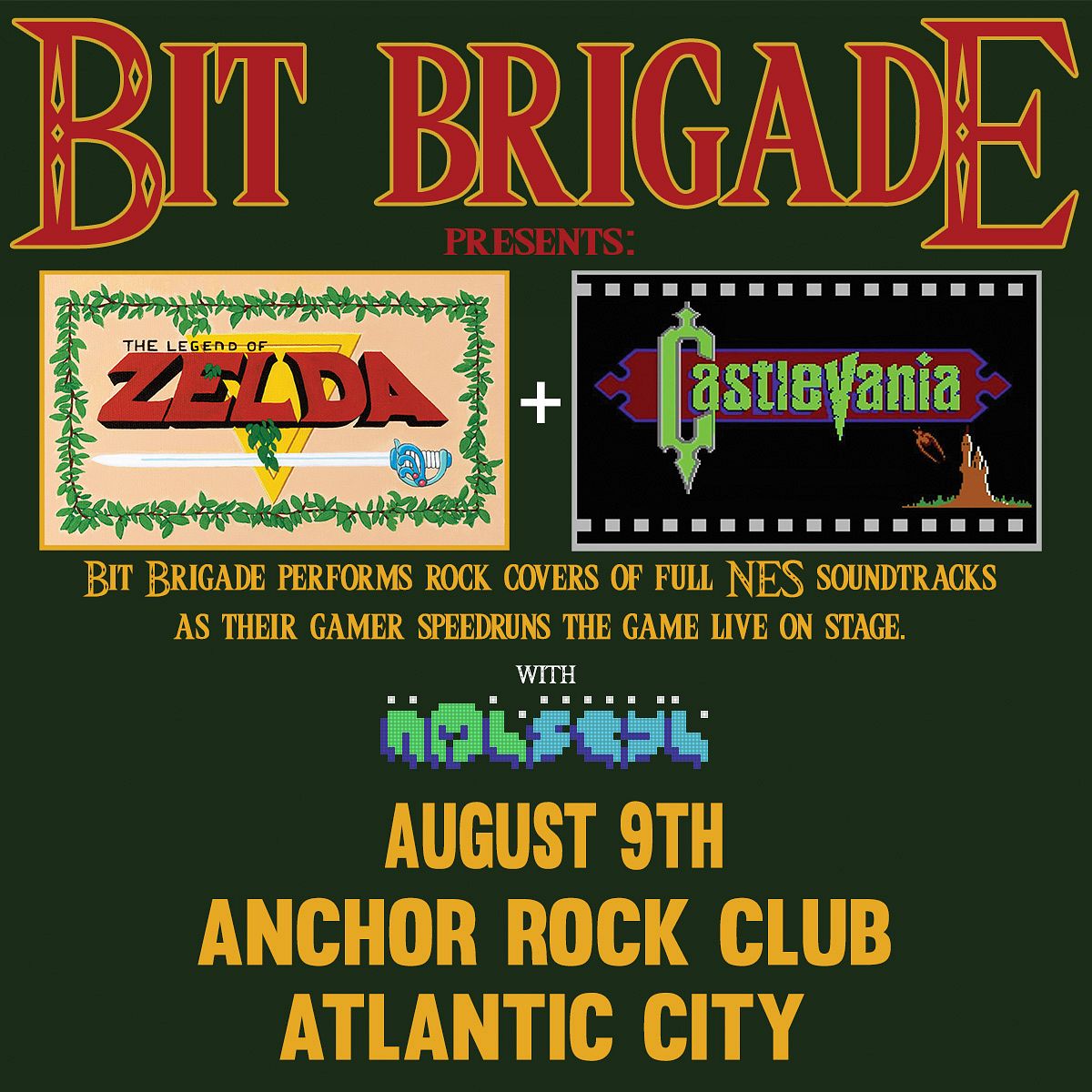 Bit Brigade - The Legend of Zelda / Castlevania Tickets at Anchor Rock ...