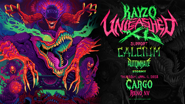 Kayzo Unleashed XL Tour Tickets at Cargo Concert Hall in Reno by Bass ...