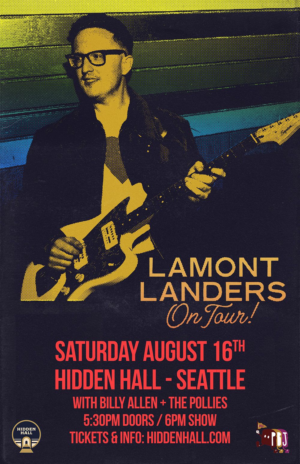 LAMONT LANDERS with Billy Allen + The Pollies Tickets at Hidden Hall in Seattle by Hidden Hall ...
