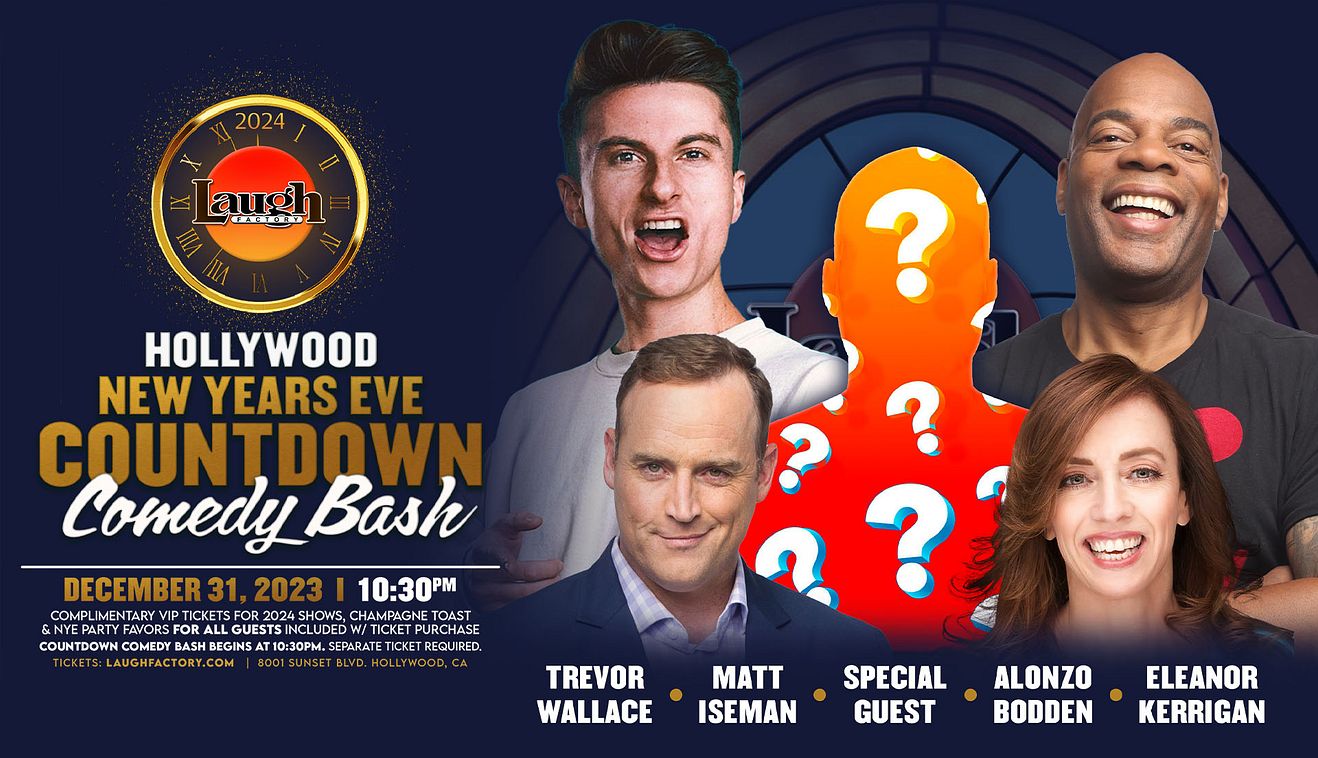 New Years Eve Countdown Comedy Bash Tickets at Laugh Factory Hollywood ...