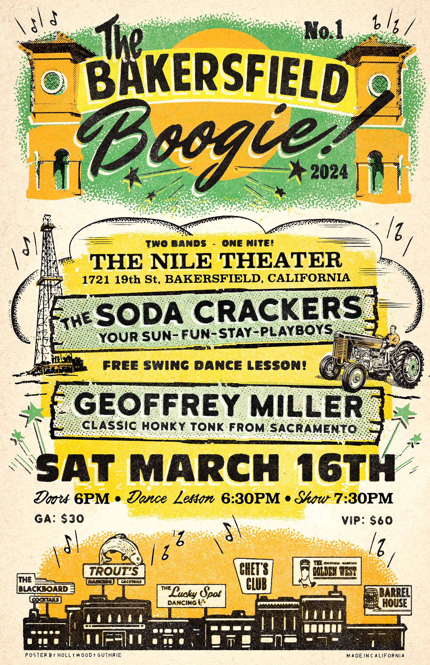 The Bakersfield Boogie #1 Tickets at The Nile Theater in Bakersfield by ...
