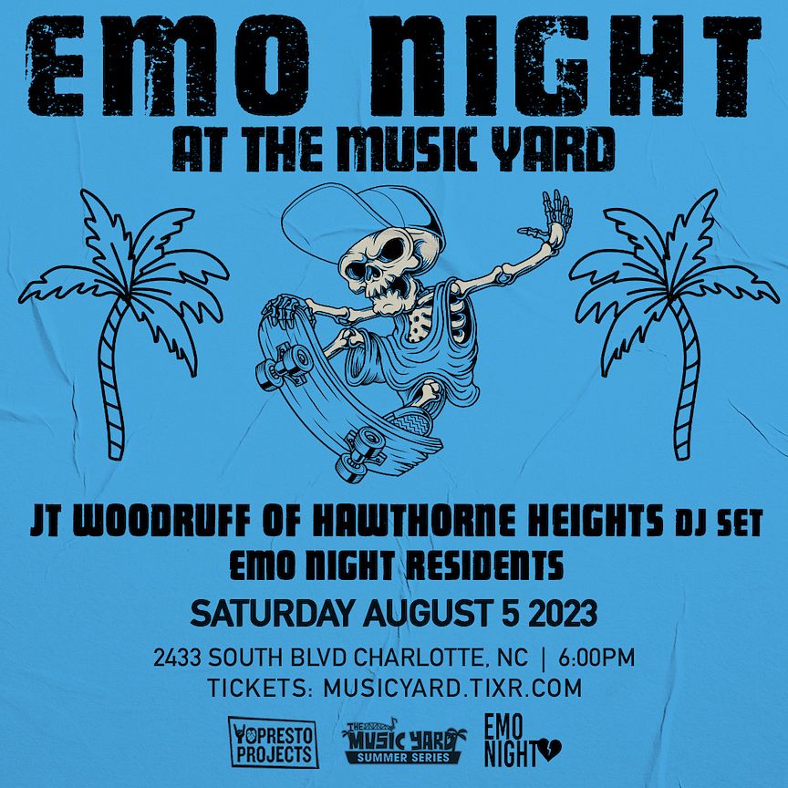 EMO NIGHT ft. Hawthorne Heights (DJ Set) Tickets at Music Yard in ...