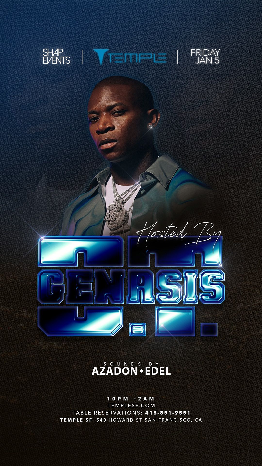 O.T. Genasis Tickets at Temple Nightclub in SF by Temple Nightclub San ...