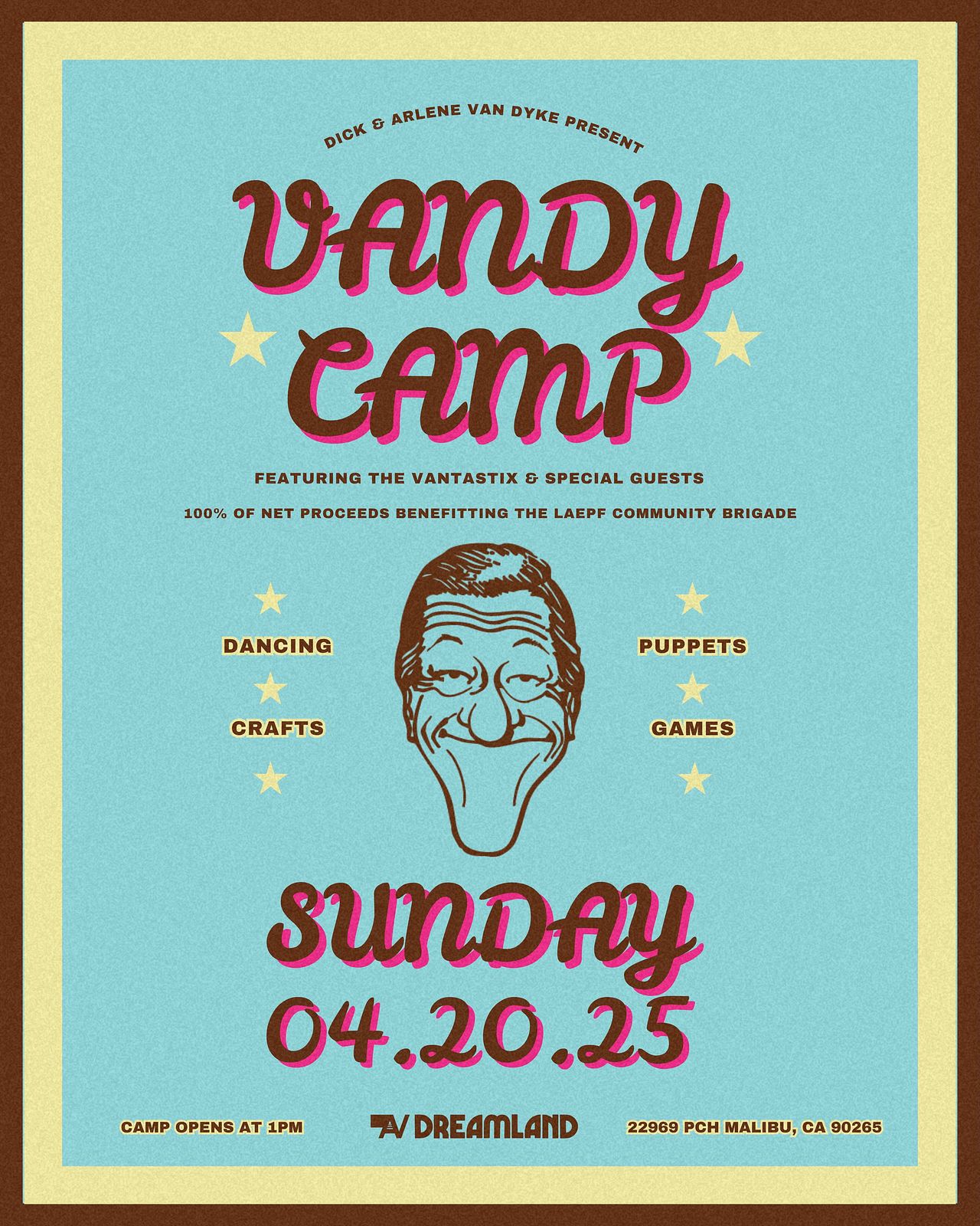 Dick & Arlene Van Dyke's VANDY CAMP Tickets at Aviator Nation Dreamland ...