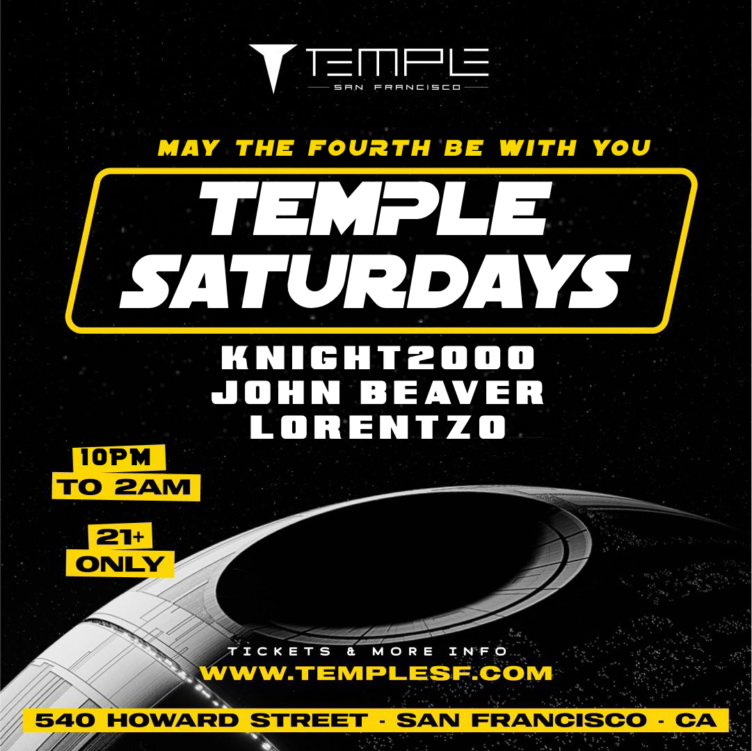 Temple Saturdays | FREE Party Tickets at Temple Nightclub in SF by ...
