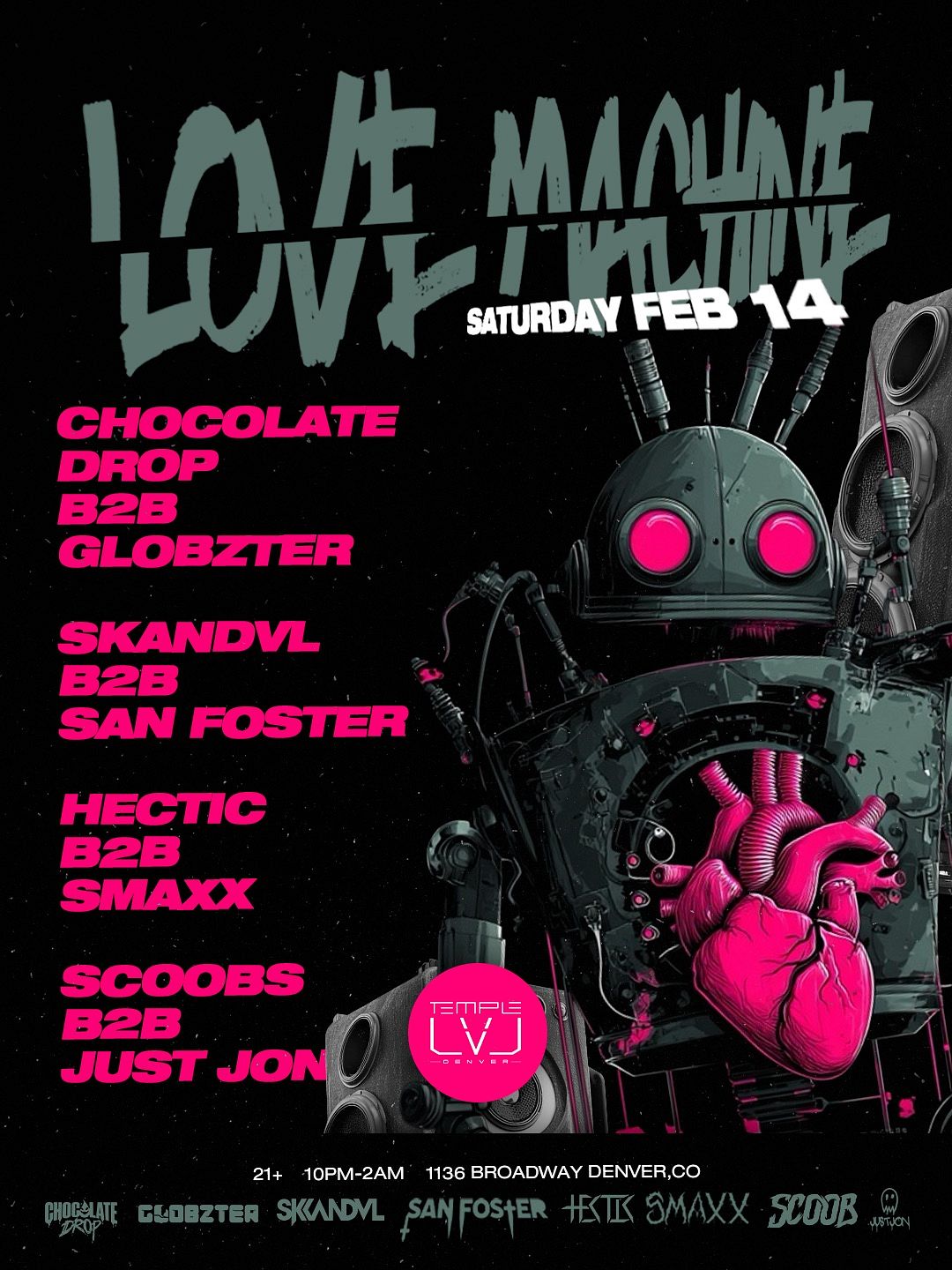 Love Machine (LVL) Tickets at Temple Nightclub in Denver by Temple ...