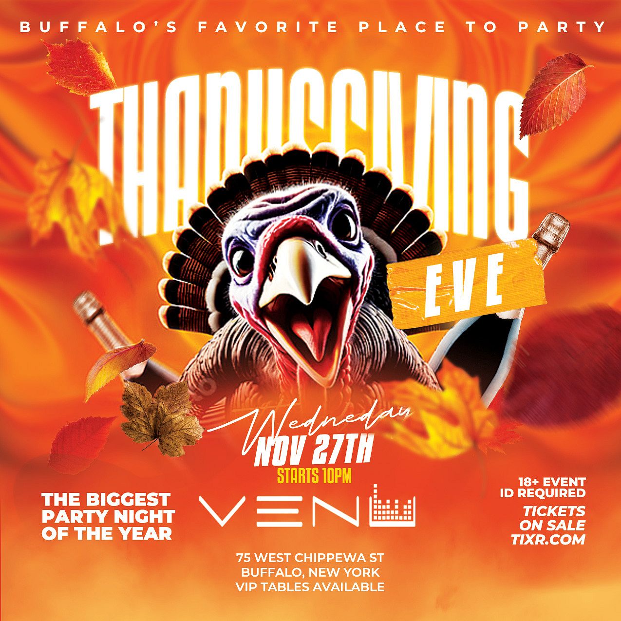 THANKSGIVING EVE: Biggest Party Night of the Year! Tickets at VENU in ...