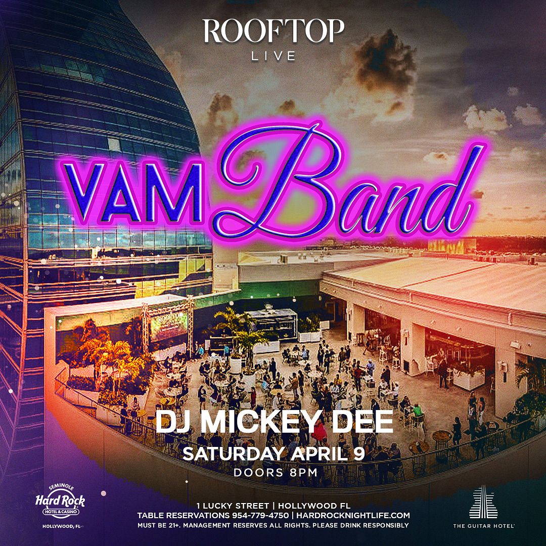 VAM Band | Rooftop Live - Hardrock Holly Tickets at Rooftop Live in ...