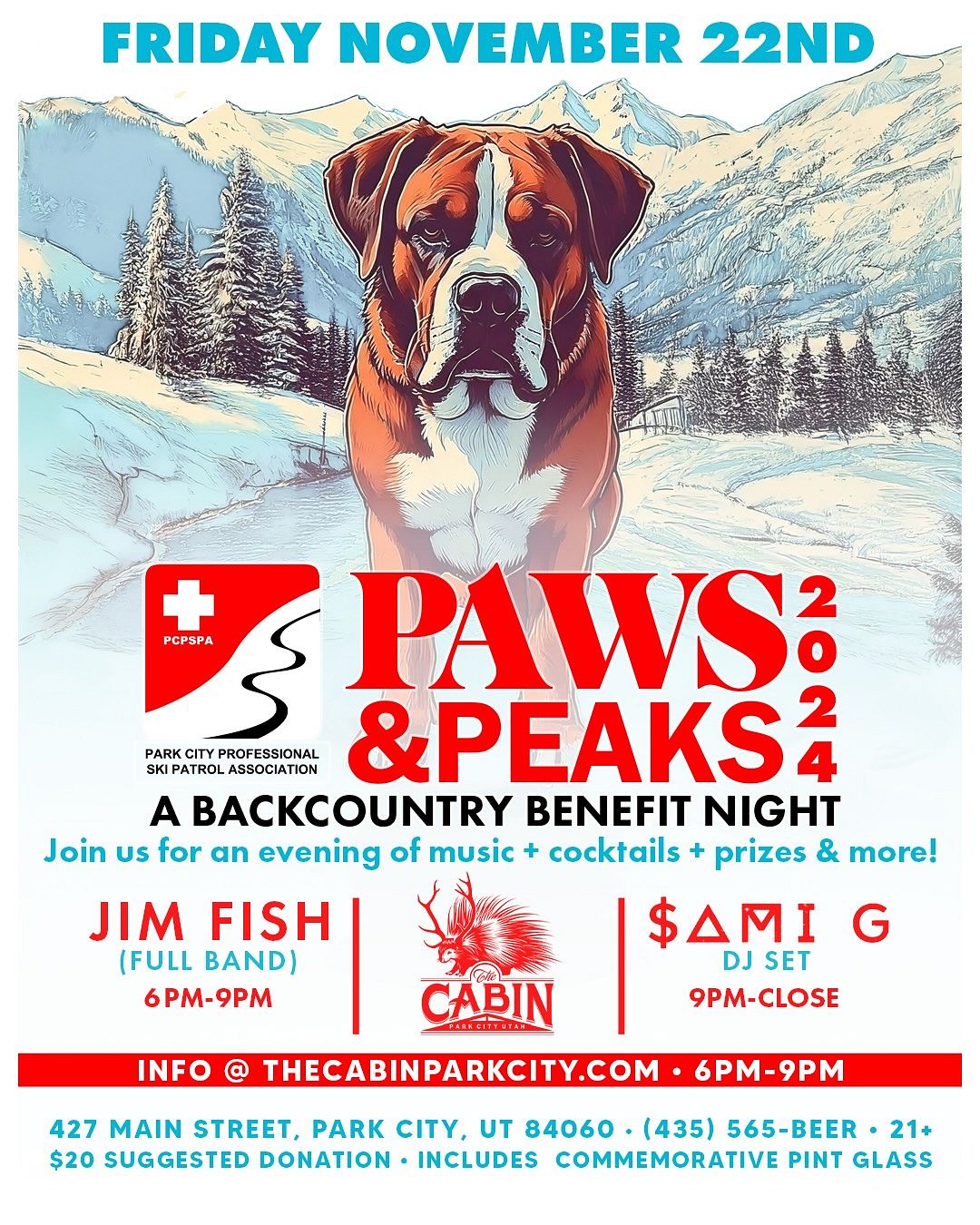 Paws & Peaks 2024 Tickets at The Cabin in Park City by The Cabin Park ...