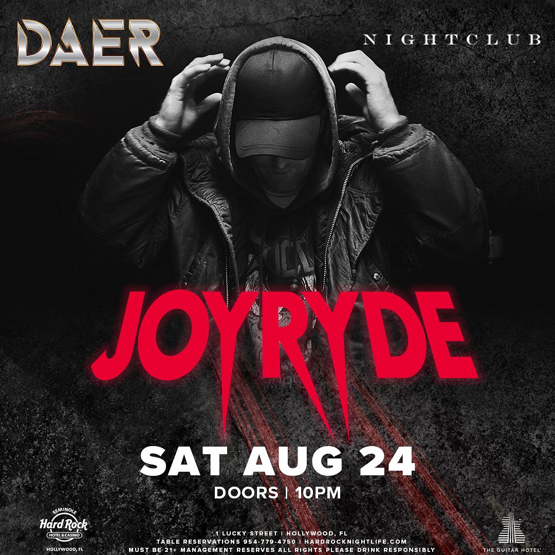 Joyryde | DAER Nightclub Tickets at DAER Nightclub South Florida in ...