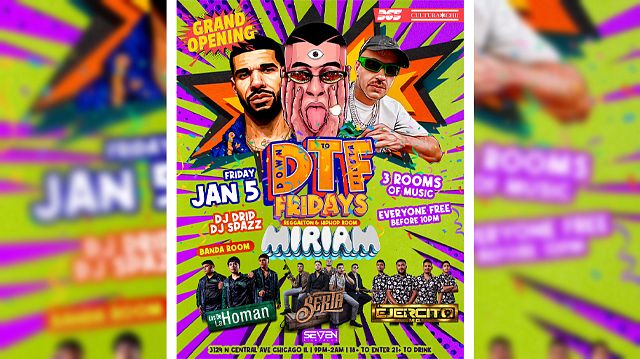 NEW DTF FRIDAYS (18+) Tickets at Seven Nightclub & Lounge in Chicago by ...