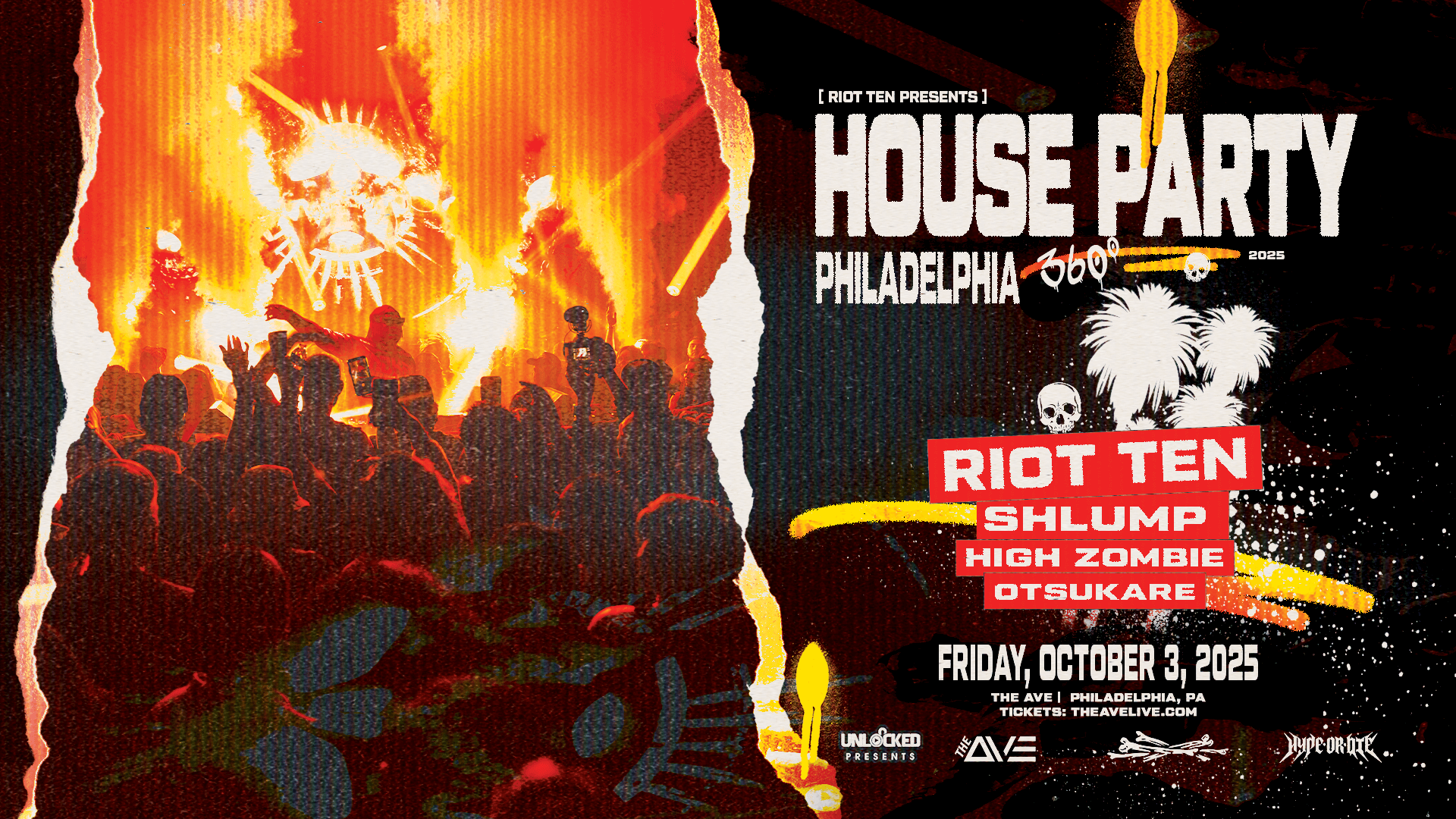 Riot Ten: House Party 360 Tickets at The Ave Live in Philadelphia by ...