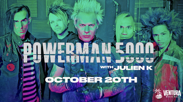 Powerman 5000 Tickets at Ventura Music Hall Reserved in Ventura by ...