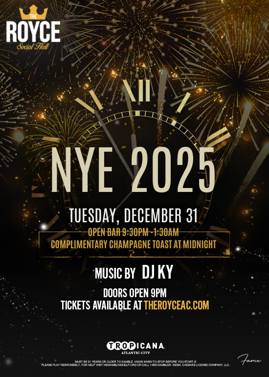 NYE 2025 at The Royce Social Hall Tickets at The Royce Social Hall in ...