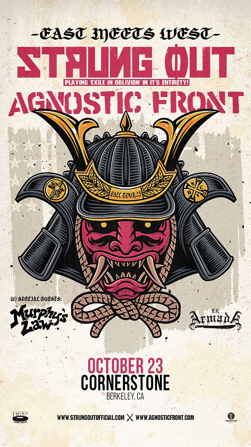 STRUNG OUT and AGNOSTIC FRONT: East Meets West Tour 2025 Tickets at ...