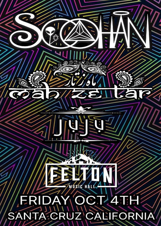 SOOHAN Tickets at Felton Music Hall in Felton by Felton Music Hall | Tixr