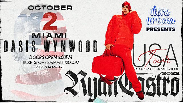Ryan Castro: Live In Concert Tickets at Oasis Wynwood in Miami by Oasis ...