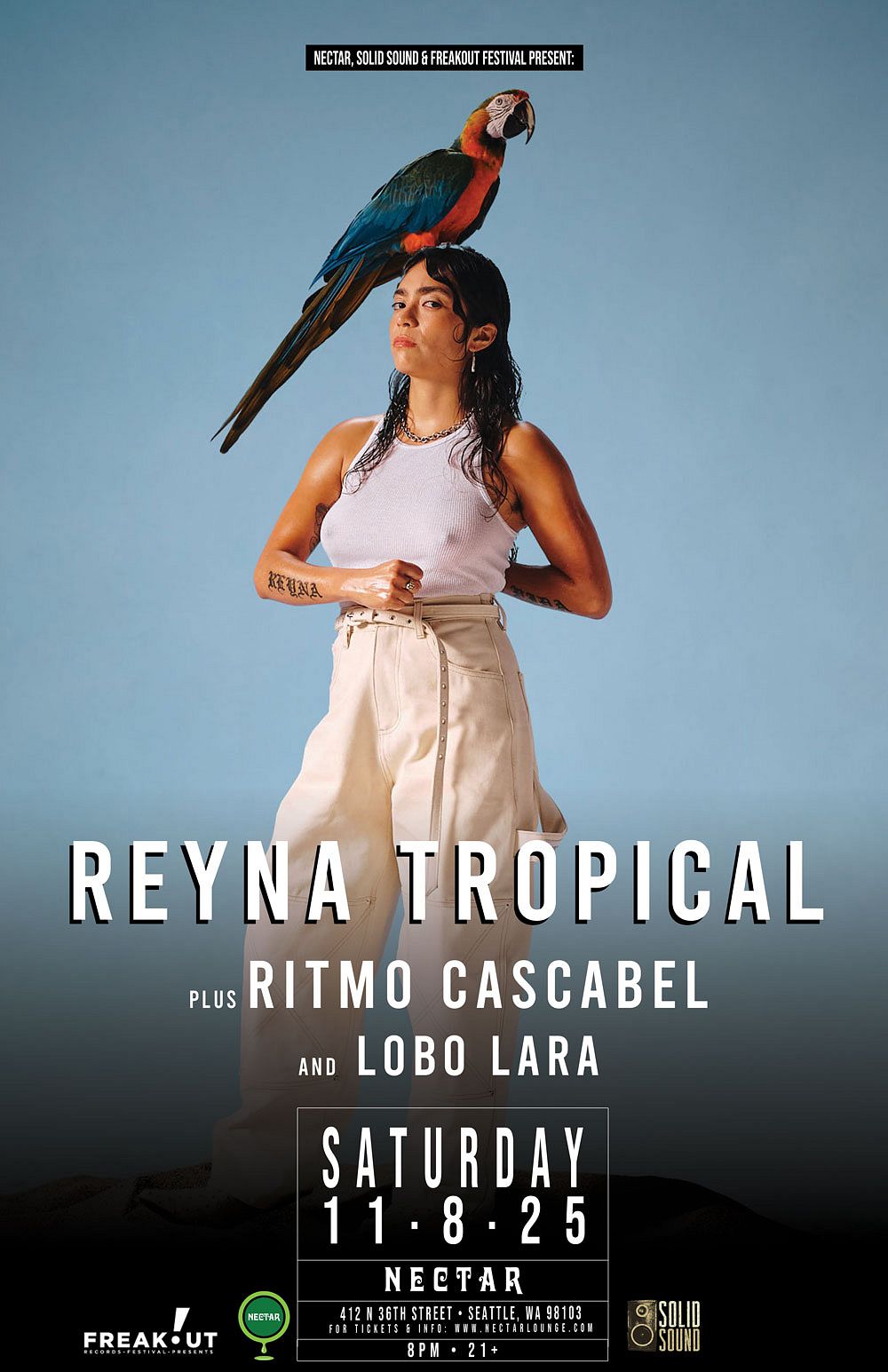 REYNA TROPICAL with Ritmo Cascabel and Lobo Lara Tickets at Nectar ...