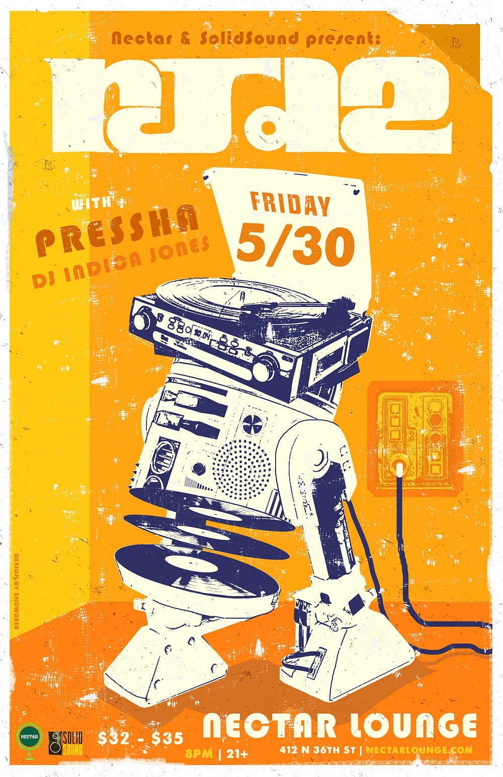 RJD2 with Pressha and DJ Indica Jones Tickets at Nectar Lounge in ...