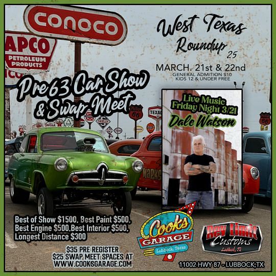 2025 West Texas Round Up Tickets at Cook's Garage in Lubbock by Cooks Garage | Tixr