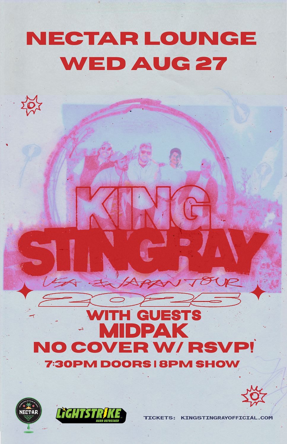 KING STINGRAY with Midpak Tickets at Nectar Lounge in Seattle by Nectar Lounge | Tixr