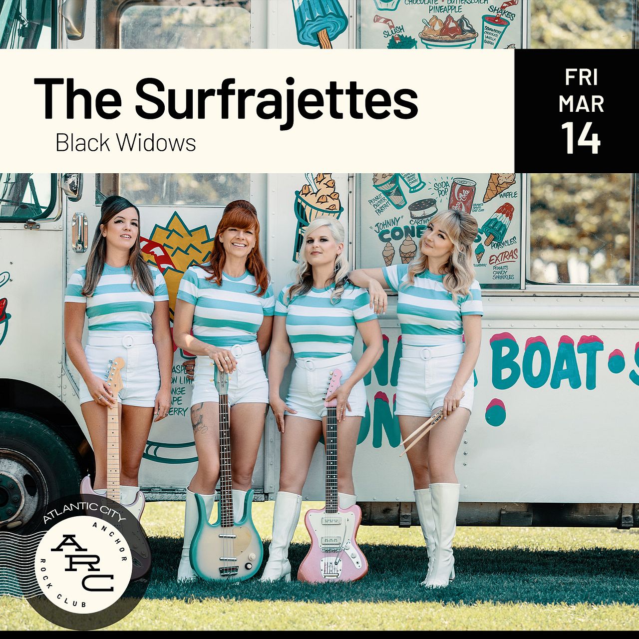 The Surfrajettes Tickets at Anchor Rock Club in Atlantic City by Anchor ...