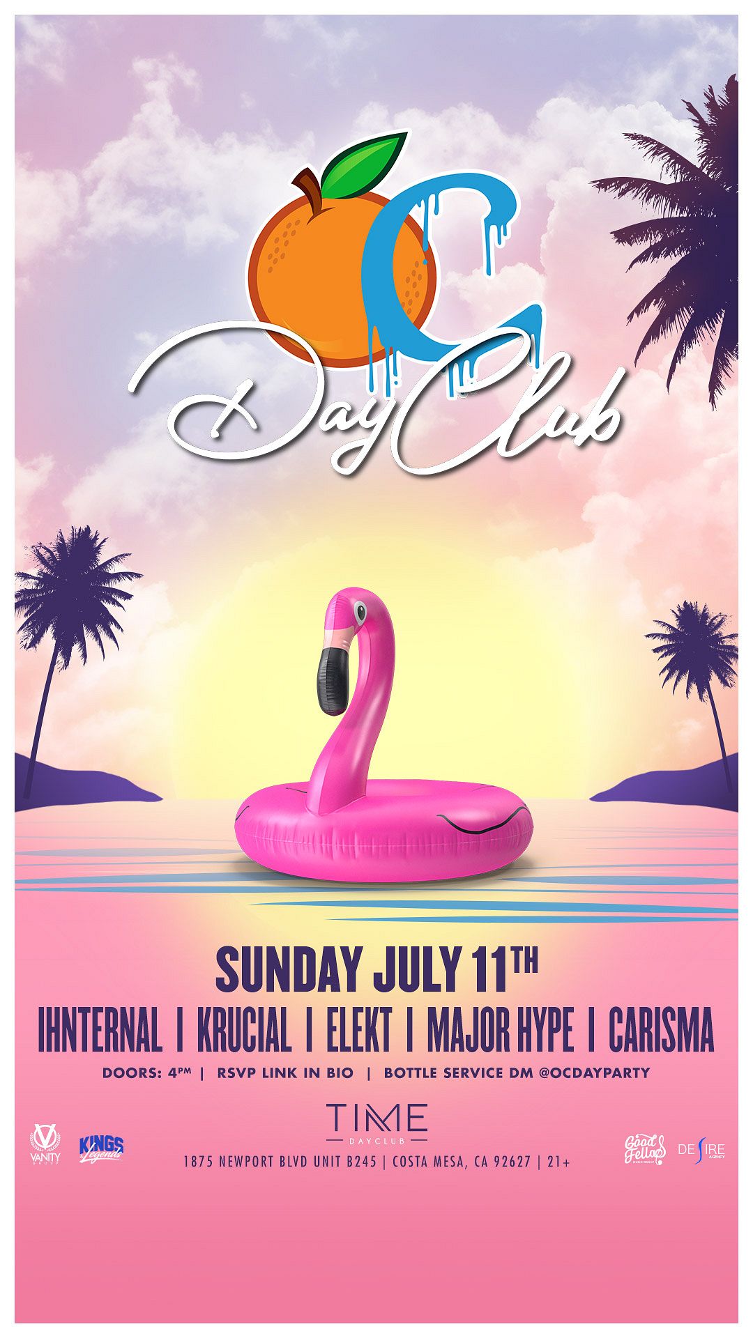 OC DAY CLUB at TIME NIGHTCLUB OC Tickets at TIME Nightclub in Costa ...