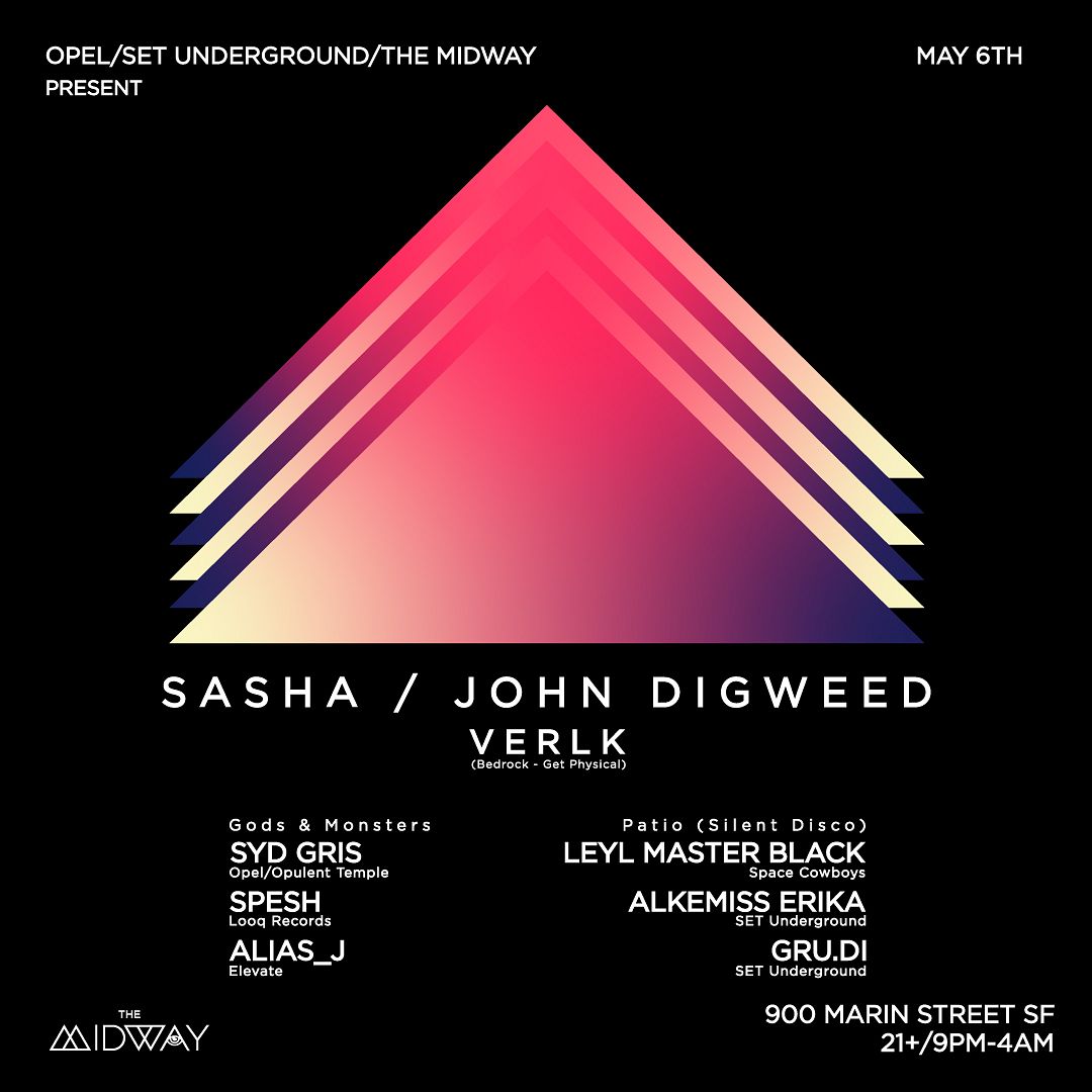 Sasha & John Digweed Tickets at The Midway in San Francisco by The ...