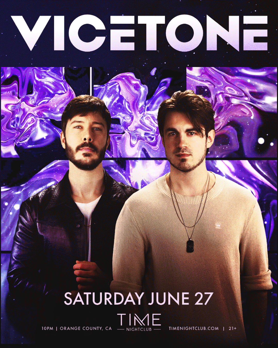 Vicetone Tickets at TIME Nightclub in Costa Mesa by Time Nightclub | Tixr