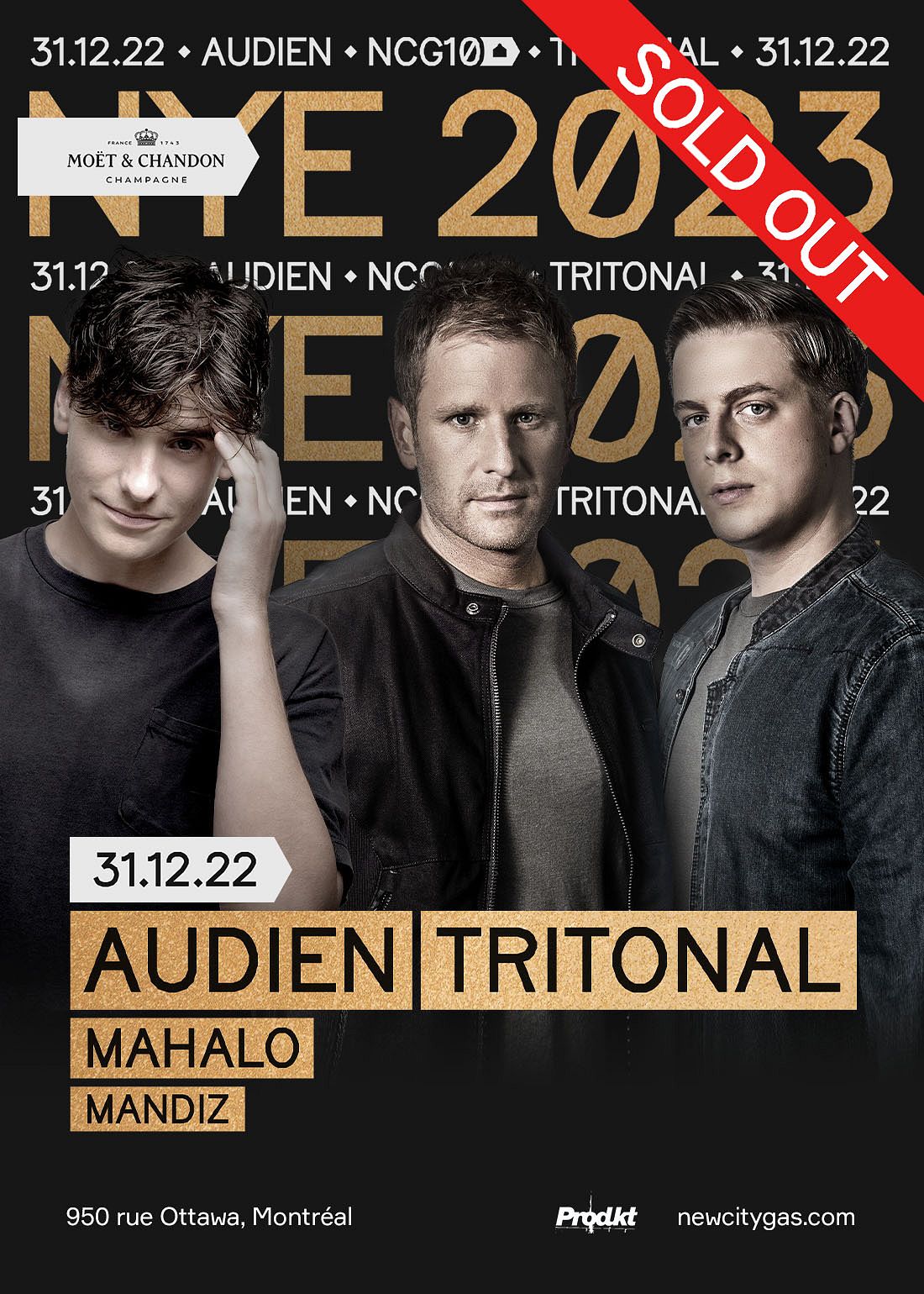 Audien, Tritonal, Mahalo Tickets at New City Gas in Montreal by New ...