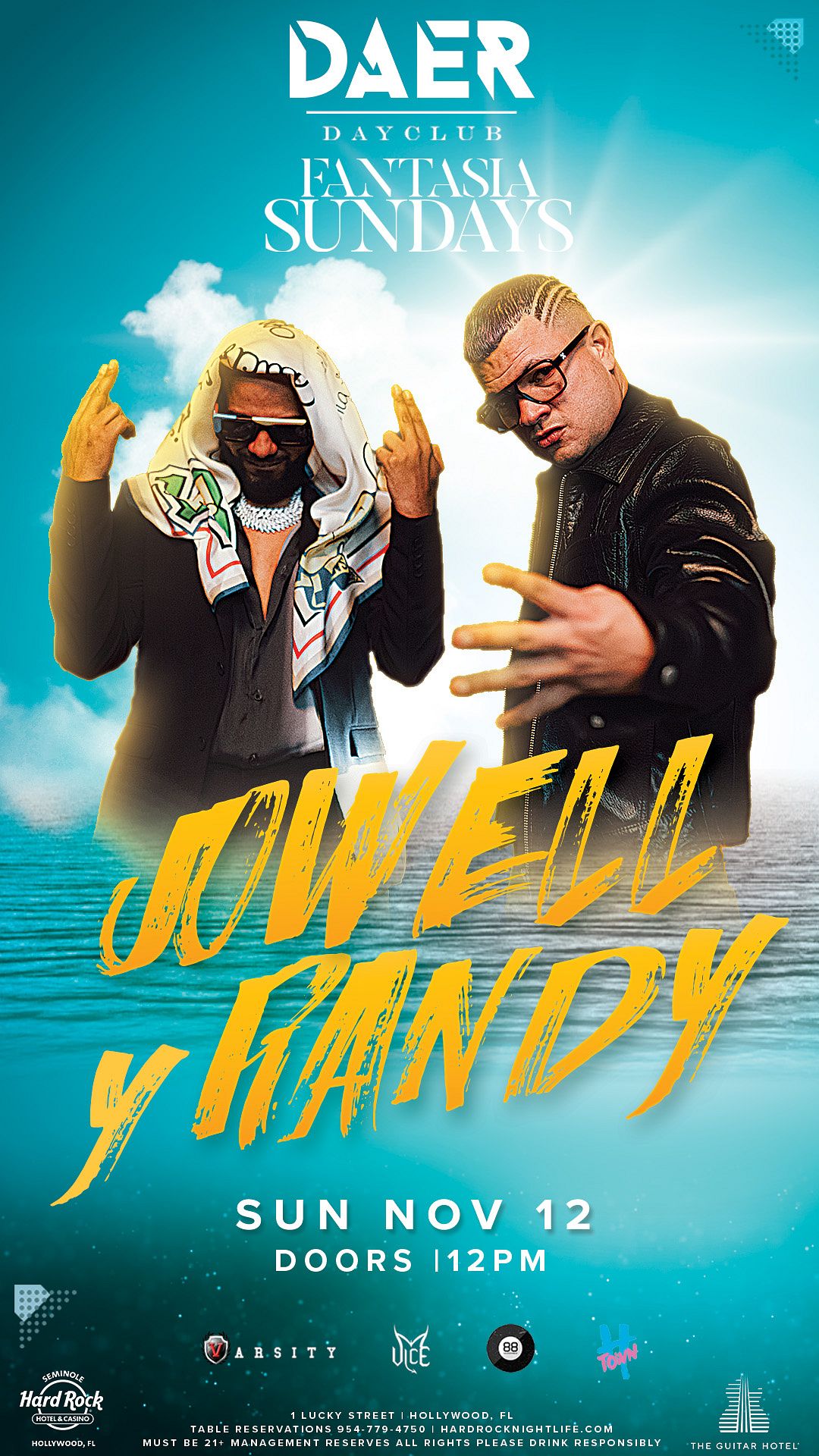 Jowell & Randy | DAER Dayclub - Hard Rock Holly Tickets at DAER Dayclub ...