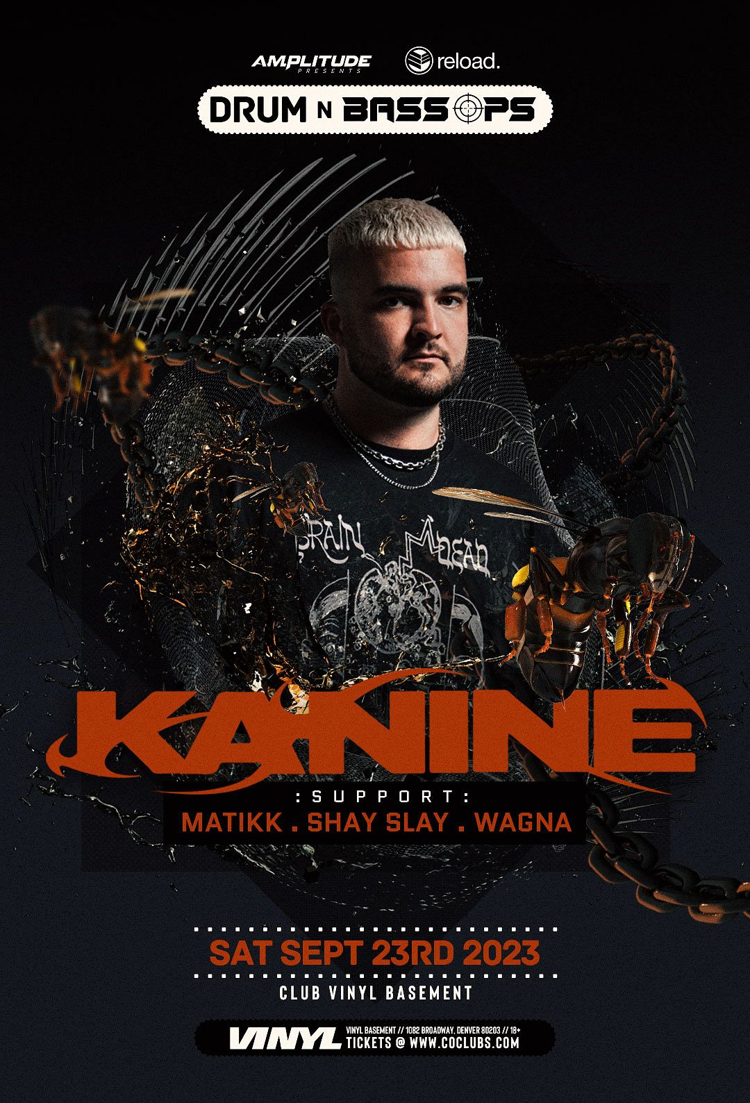 DRUM AND BASS OPS: KANINE Tickets at Club Vinyl in Denver by Club Vinyl ...