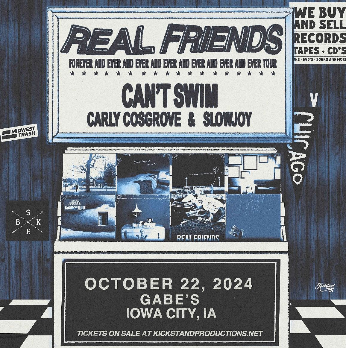 Real Friends w/ Cant Swim, Carly Cosgrove & Slow Joy Tickets at Gabe's in Iowa City by Gabe's | Tixr