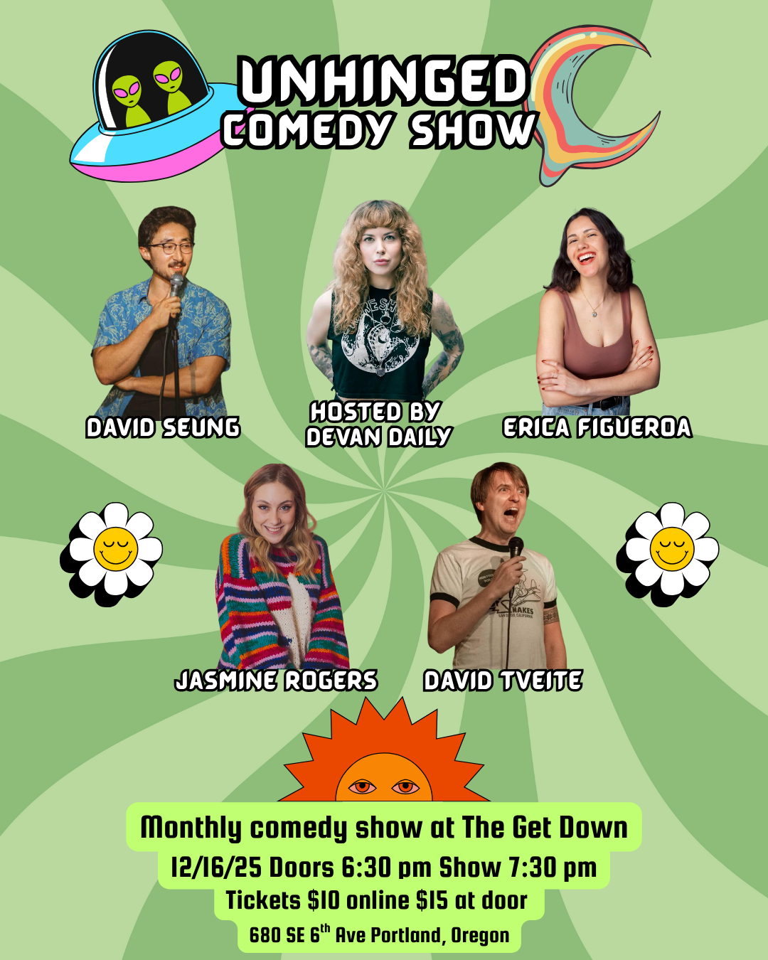 UNHINGED Comedy Show (seated show) Tickets at The Get Down in Portland ...