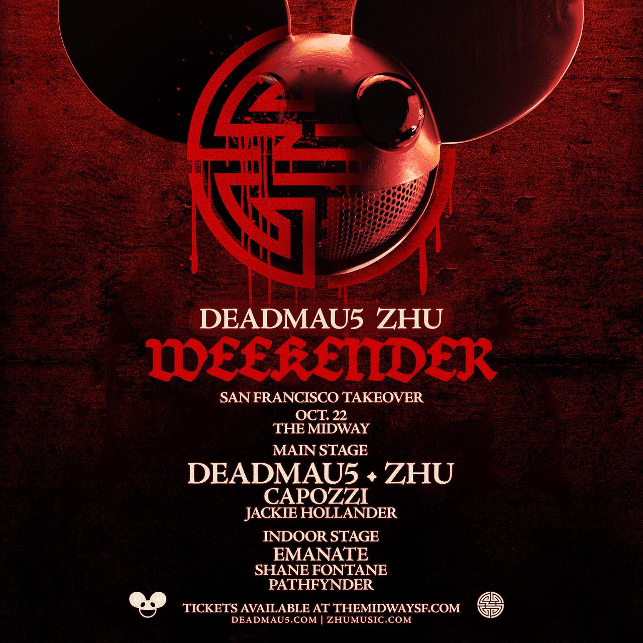 deadmau5 & ZHU Block Party at The Midway Tickets at The Midway in San ...