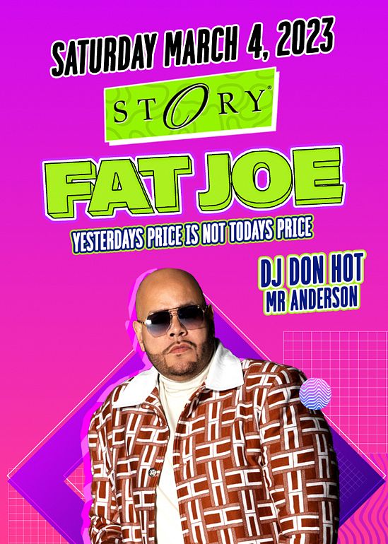 Fat Joe Tickets at Story Nightclub in Miami Beach by STORY | Tixr