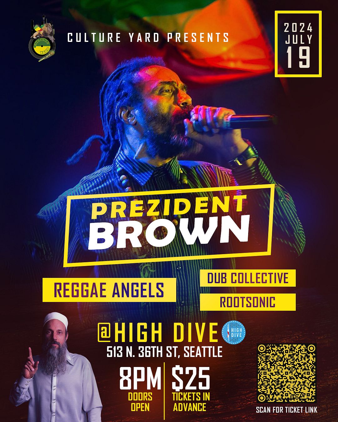 PREZIDENT BROWN and REGGAE ANGELS with Dub Collective & DJ Rootsonic ...