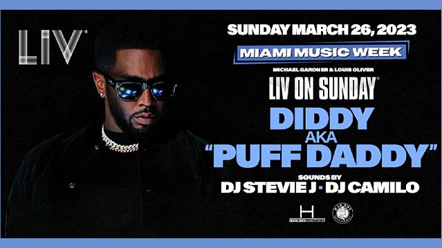 Diddy Tickets at LIV in Miami Beach by LIV | Tixr