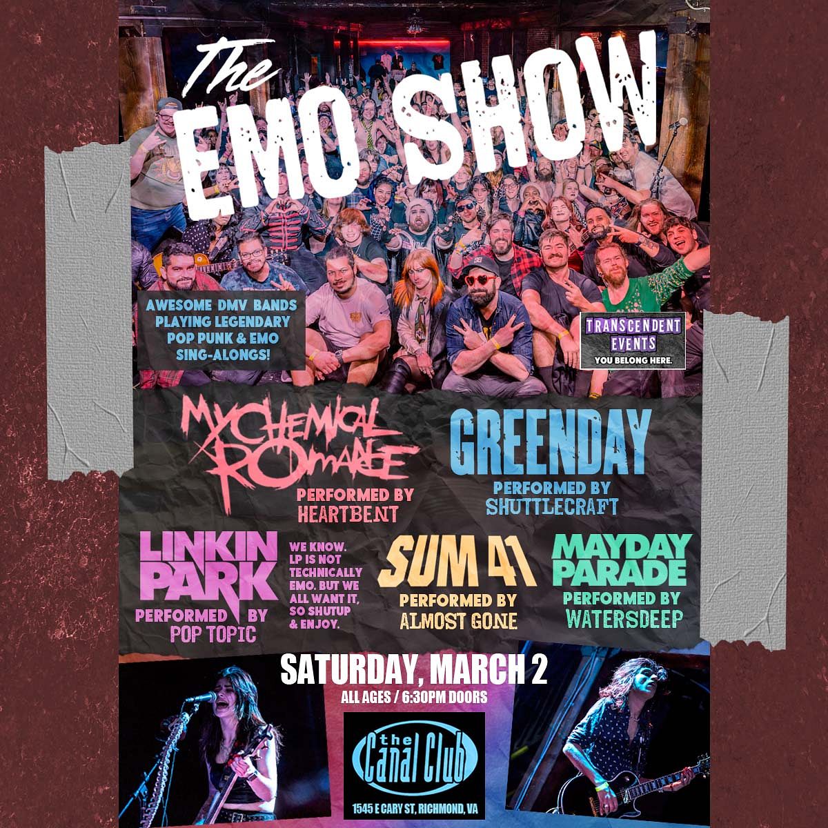 The Emo Show (Canal Club) Tickets at Canal Club in Richmond by ...