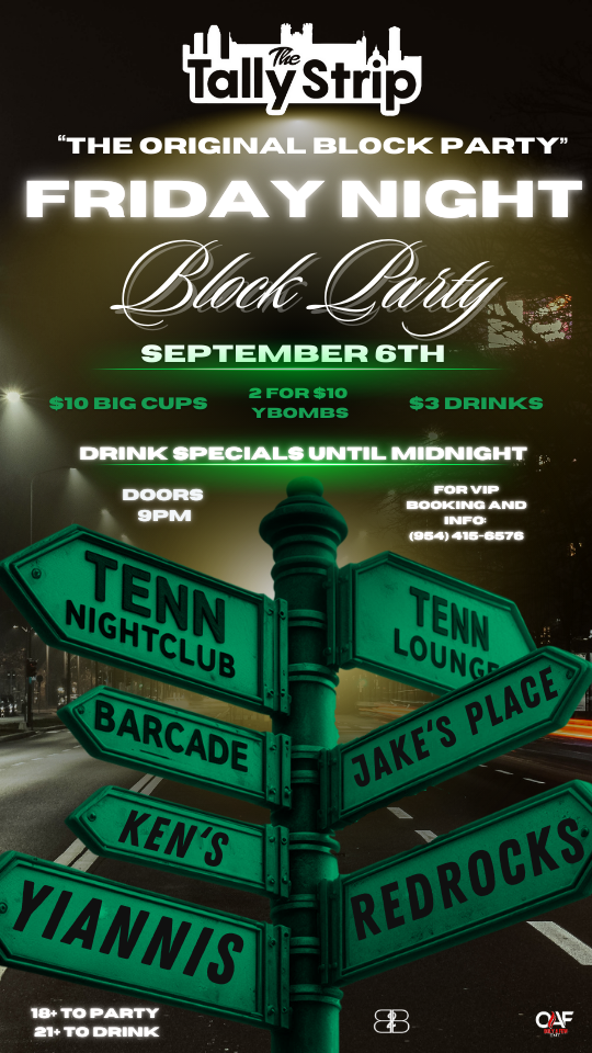 The Original Friday Night Block Party Tickets at Tally Strip in ...