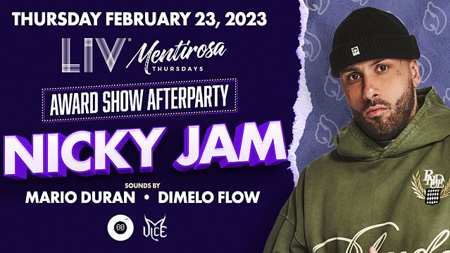 Nicky Jam Tickets at LIV in Miami Beach by LIV | Tixr