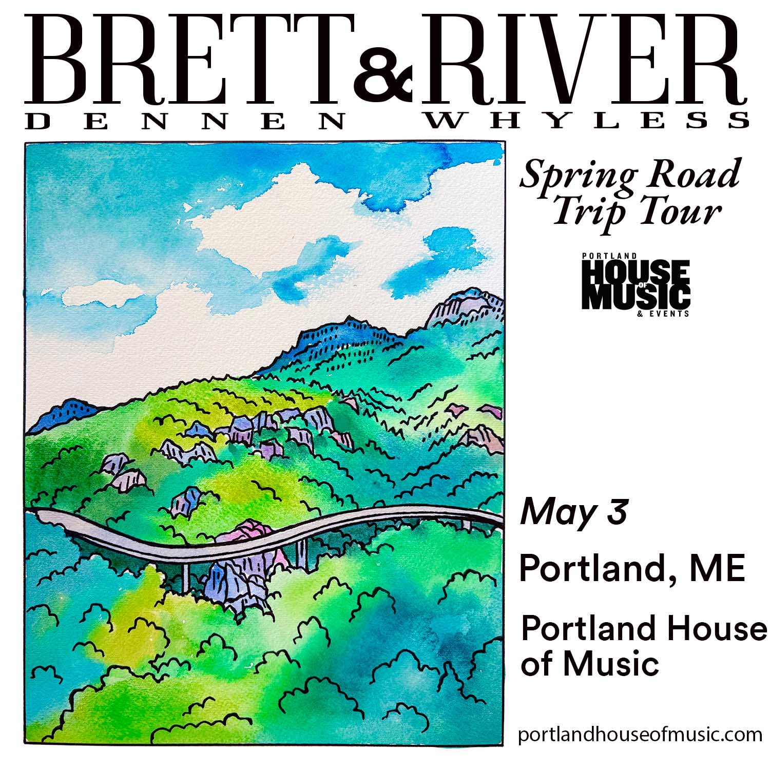 Brett Dennen & River Whyless - Spring Road Trip Tickets at Portland ...