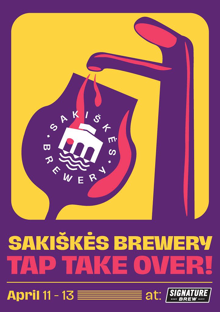 Sakiškės Brewery X Signature Brew Tap Takeover Tickets At The Collab In Walthamstow London