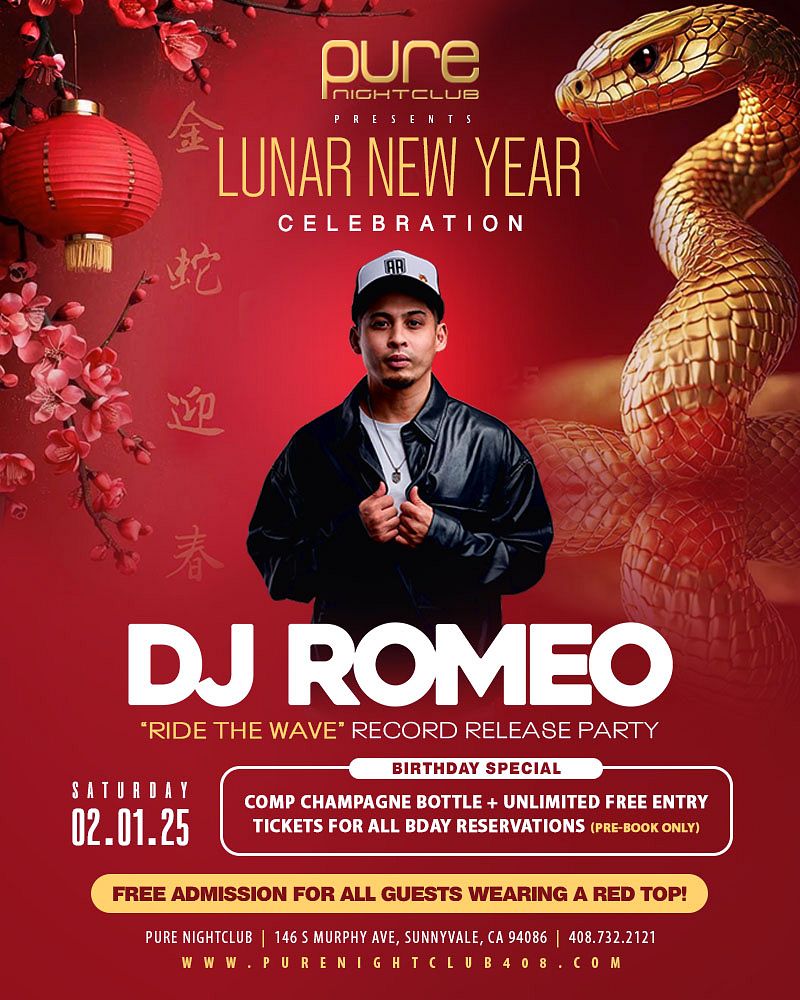 DJ Romeo Tickets at Pure Nightclub in Sunnyvale by Pure Nightclub | Tixr