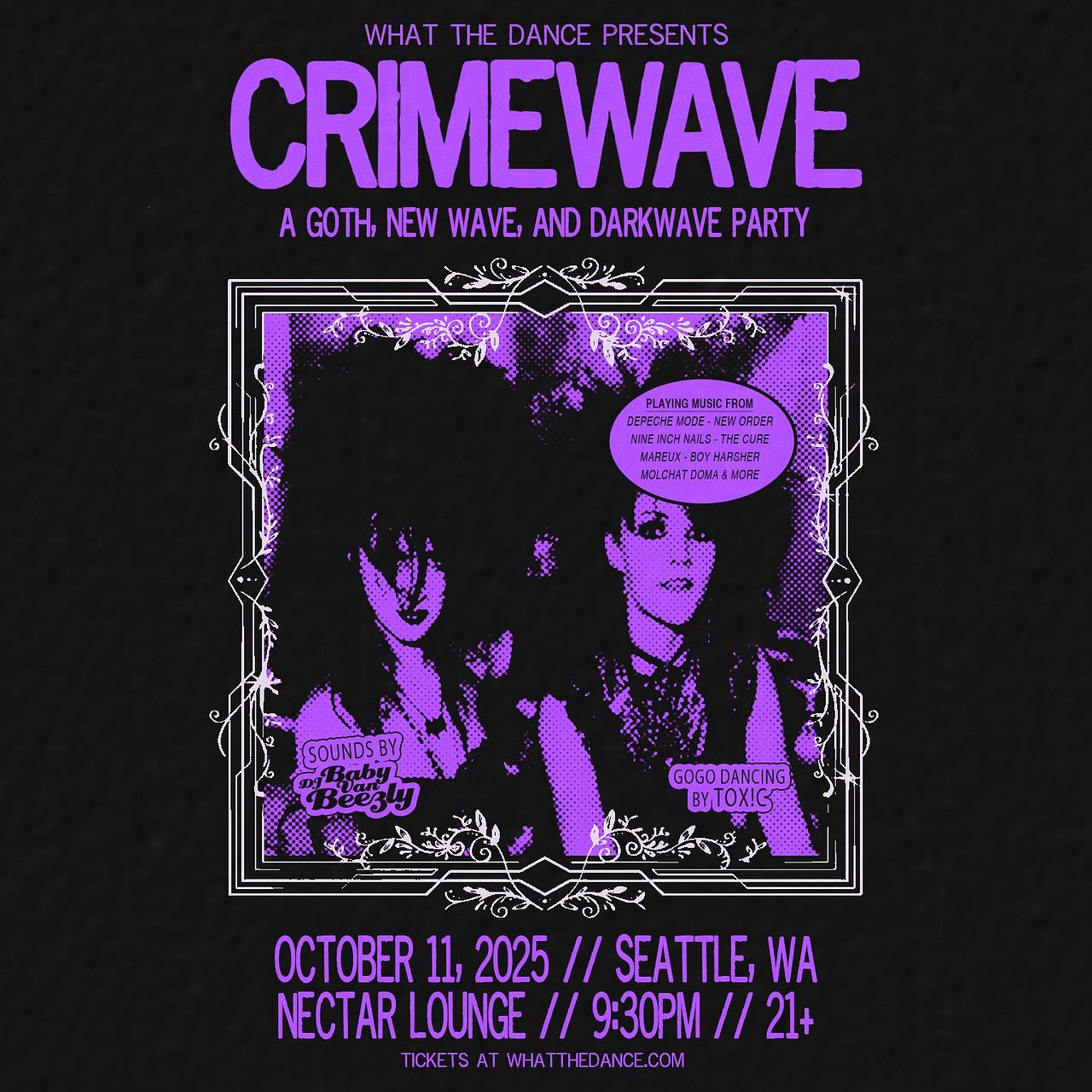 CRIMEWAVE: A DARKWAVE PARTY Tickets at Nectar Lounge in Seattle by ...