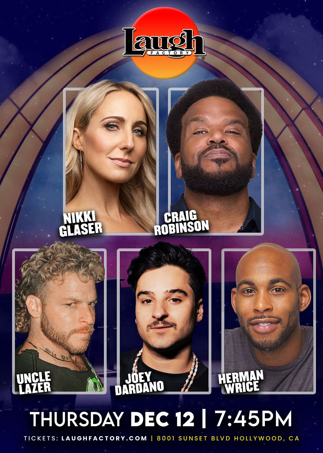 Thursday Allstar Comedy Tickets at Laugh Factory Hollywood in Los ...