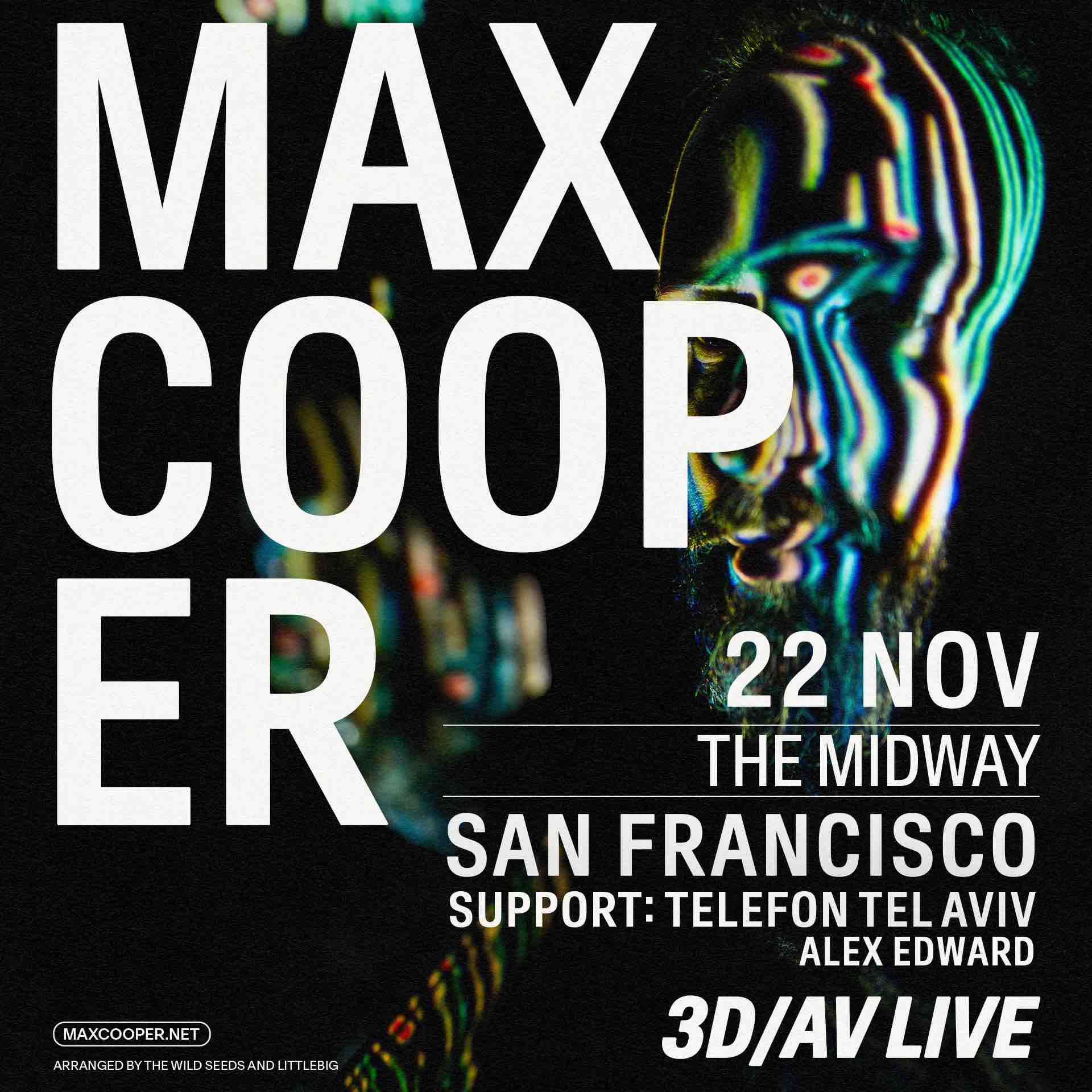 Max Cooper 3D/AV Live Tickets at The Midway in San Francisco by The ...